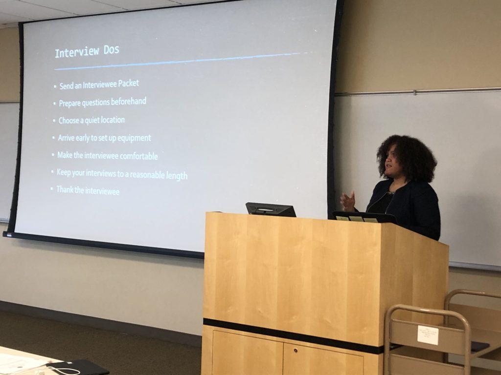 "Incorporating Oral Histories into Curriculum" Workshop Recap - Robert ...